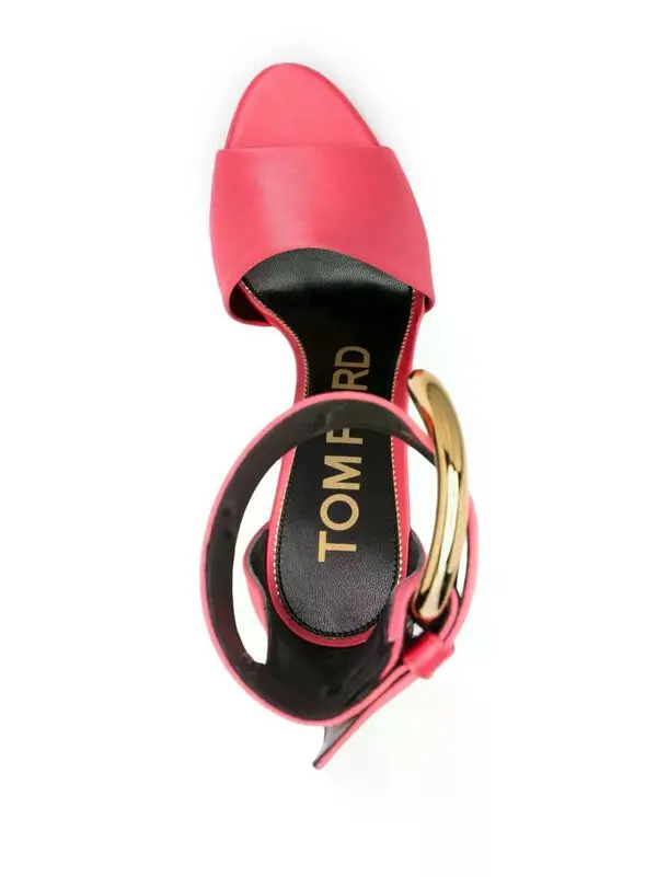 TOM FORD Buckled Satin 105mm Sandals