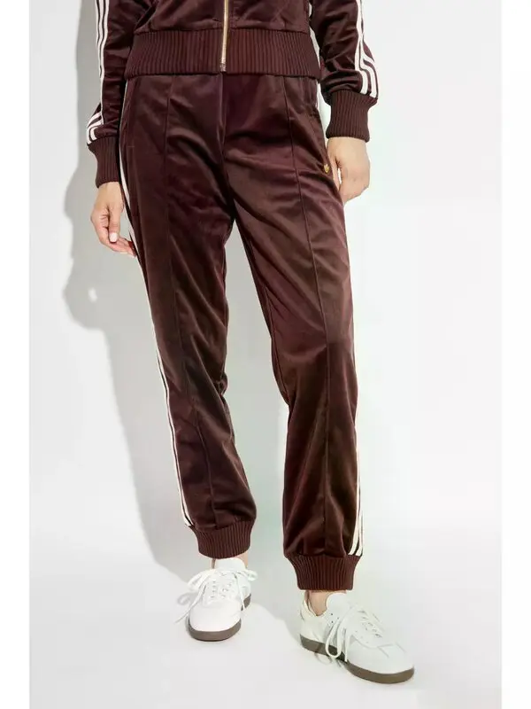 Adidas Velvet Logo Patch Track Pants