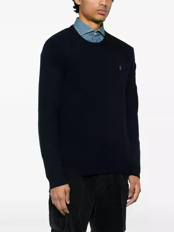 Polo Ralph Lauren Crew Neck Sweater With Embroidered Pony