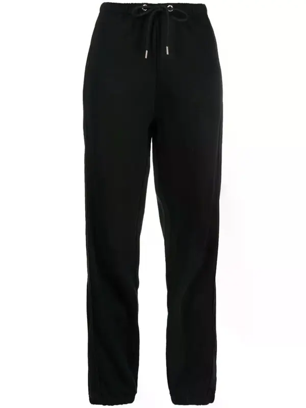 Moncler Panelled Cotton-blend Track Pants - Black