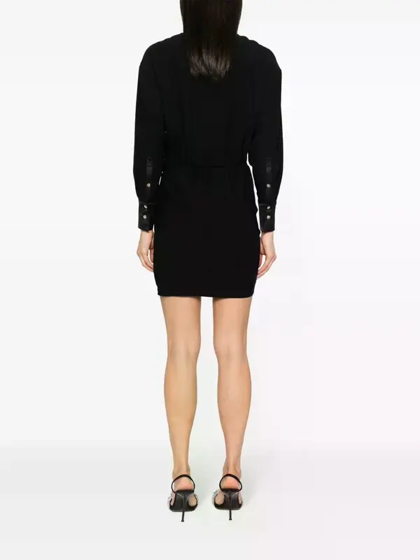 Just Cavalli Crepe Mini Dress With Contrasting Panel
