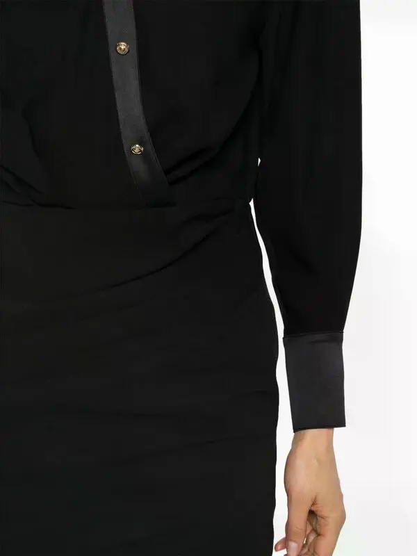 Just Cavalli Crepe Mini Dress With Contrasting Panel