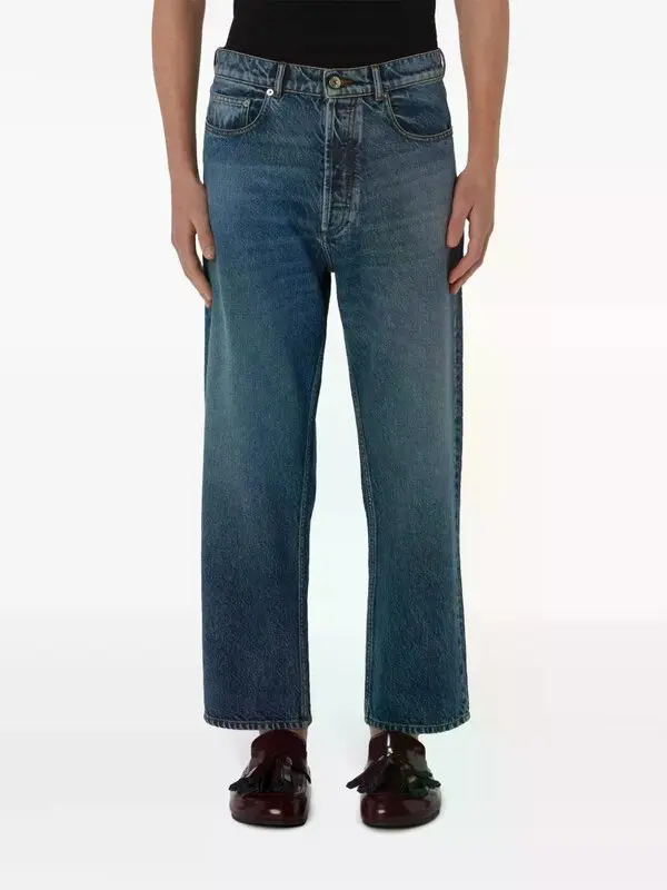 JW Anderson Cropped Straight-leg Denim Trousers