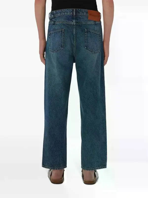JW Anderson Cropped Straight-leg Denim Trousers