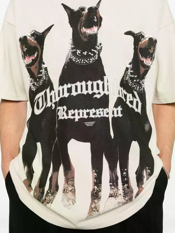 REPRESENT Thoroughbred T-shirt - Neutrals