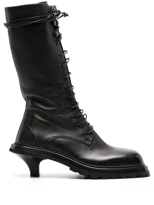 Marsèll Mid-calf Lace-up Boots - Black