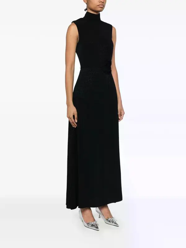 ROTATE BY BIRGER CHRISTENSEN Floral Appliqué Maxi Dress