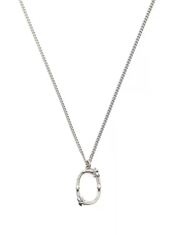 Emanuele Bicocchi Sterling Alphabet Pendant Necklace - Silver
