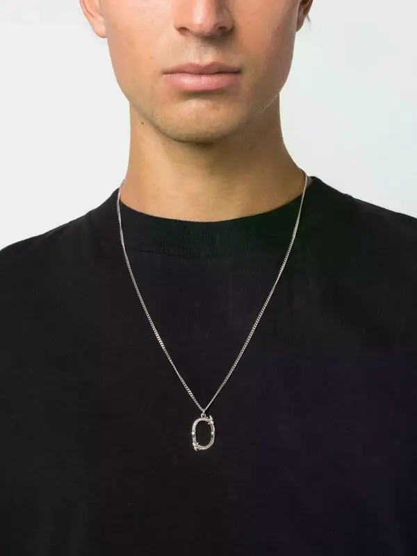 Emanuele Bicocchi Sterling Alphabet Pendant Necklace