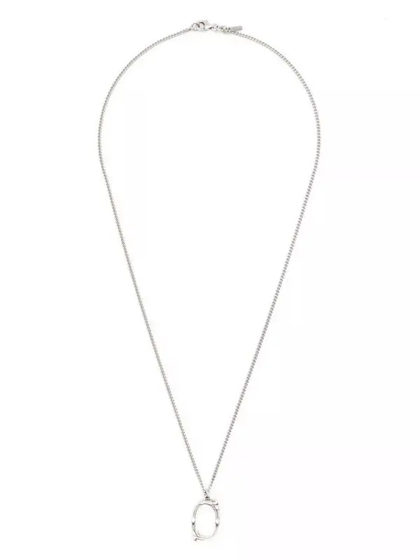 Emanuele Bicocchi Sterling Alphabet Pendant Necklace
