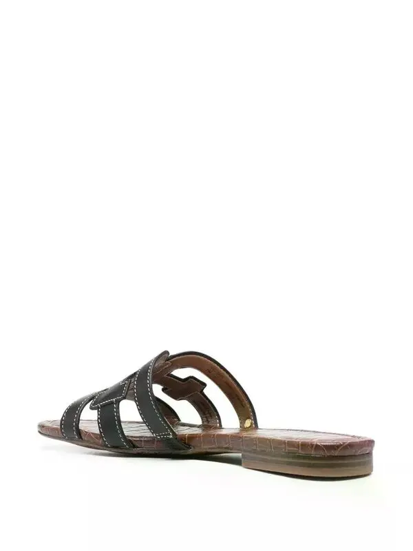Sam Edelman Cut Out Detail Flat Sandals - Black