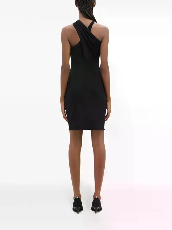 COURREGES Criss-cross Jersey Mini Dress
