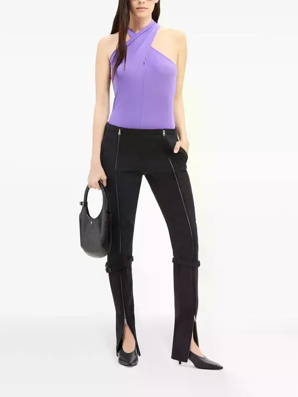 COURREGES Wool Blend Zip Pants