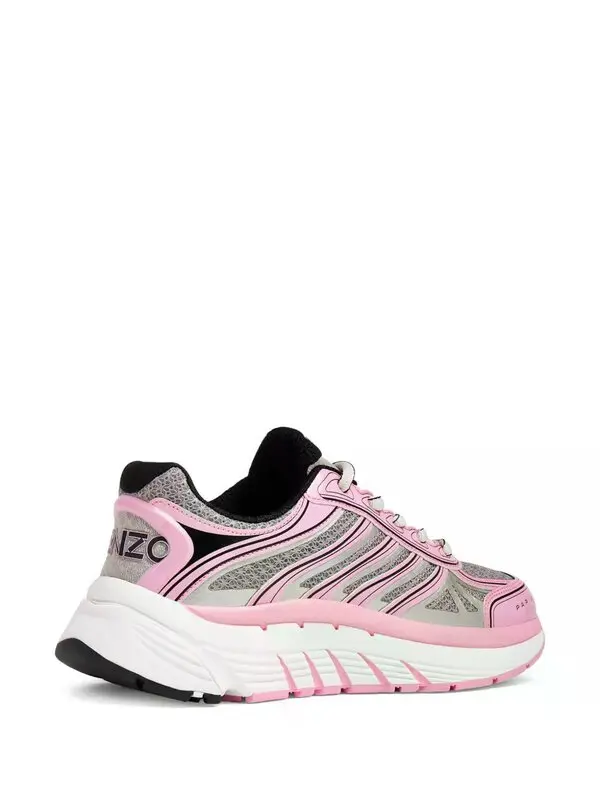 Kenzo Pace Logo Patch Sneakers - Grey