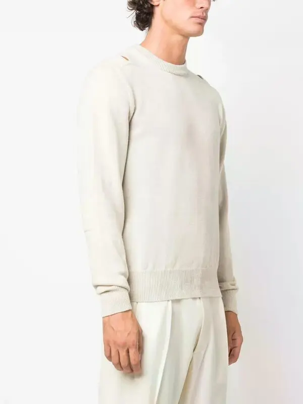 JIL SANDER Wool Jumper With Cut-out Detailing
