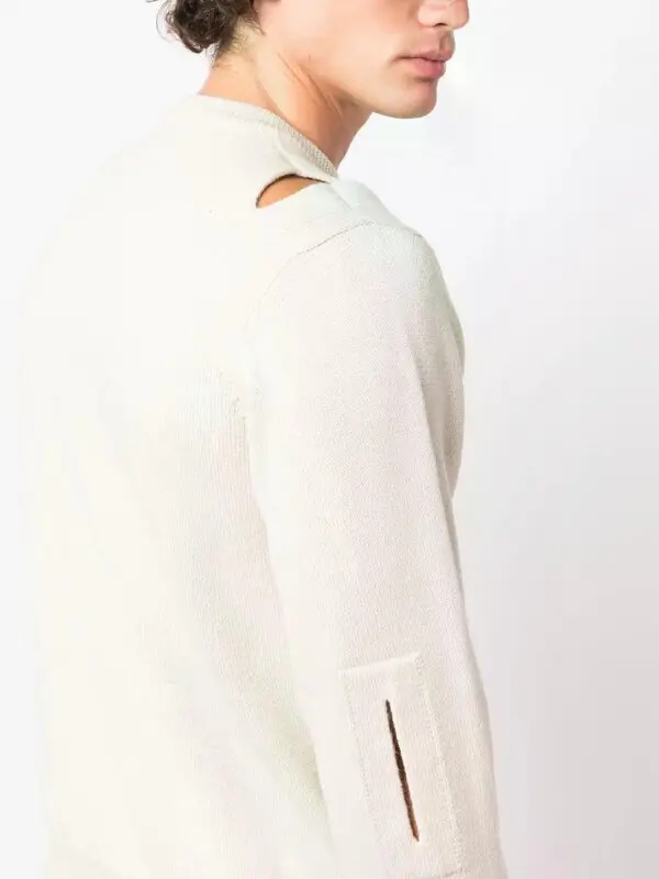 JIL SANDER Wool Jumper With Cut-out Detailing