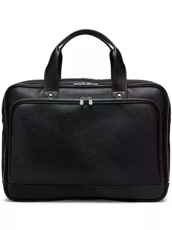 Brunello Cucinelli Leather Briefcase - Black