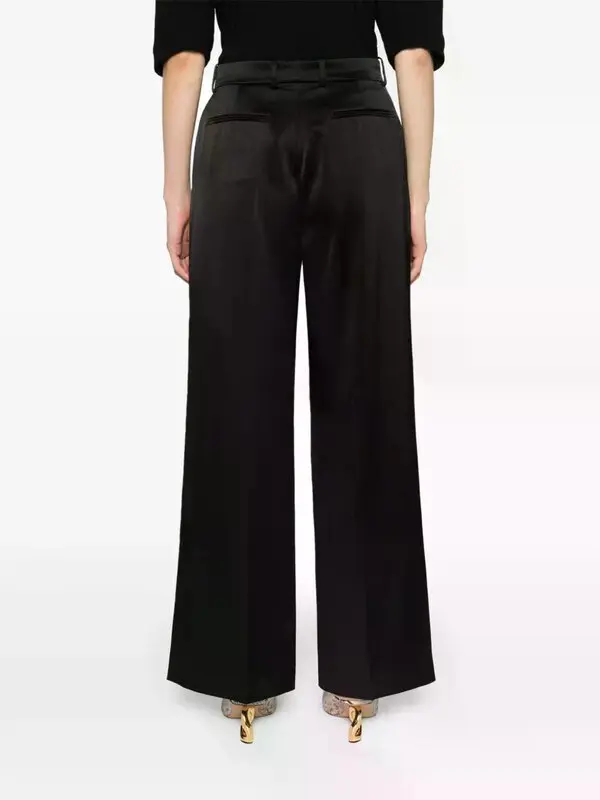 LANVIN Satin Finish Straight-leg Trousers