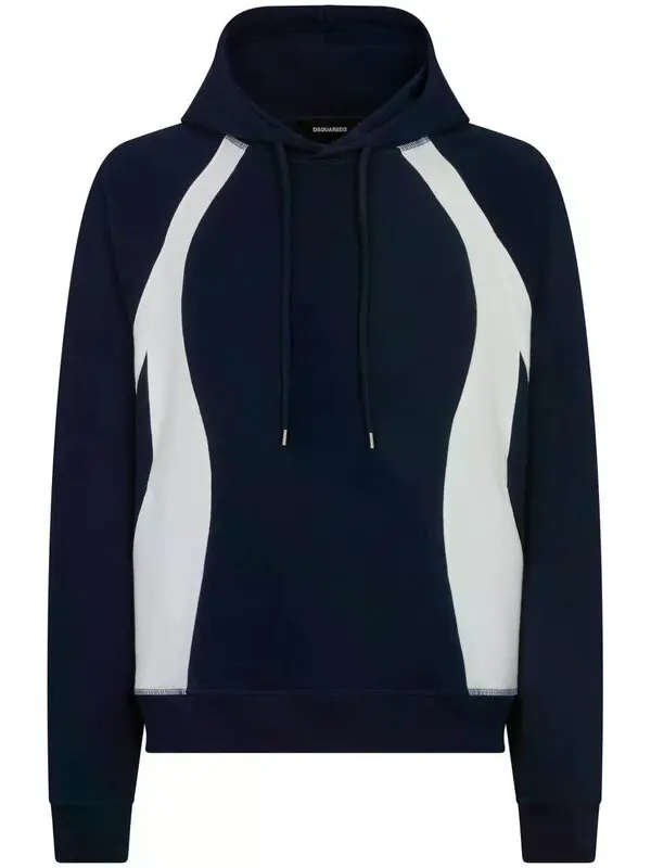 Dsquared2 Panelled Logo Print Hoodie