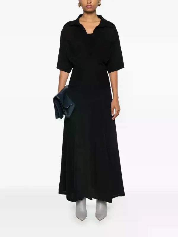 Victoria Beckham Panelled Knitted Maxi Dress