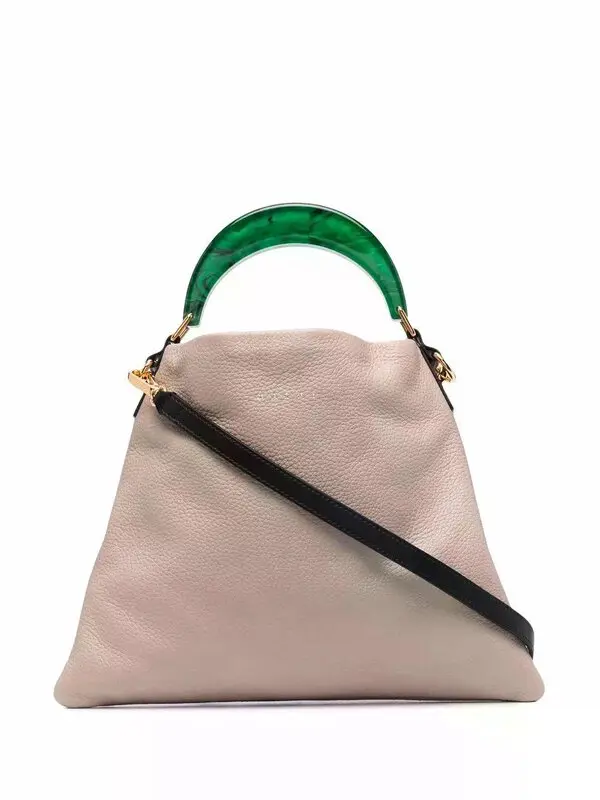 Marni Venice Leather Tote Bag - Neutrals