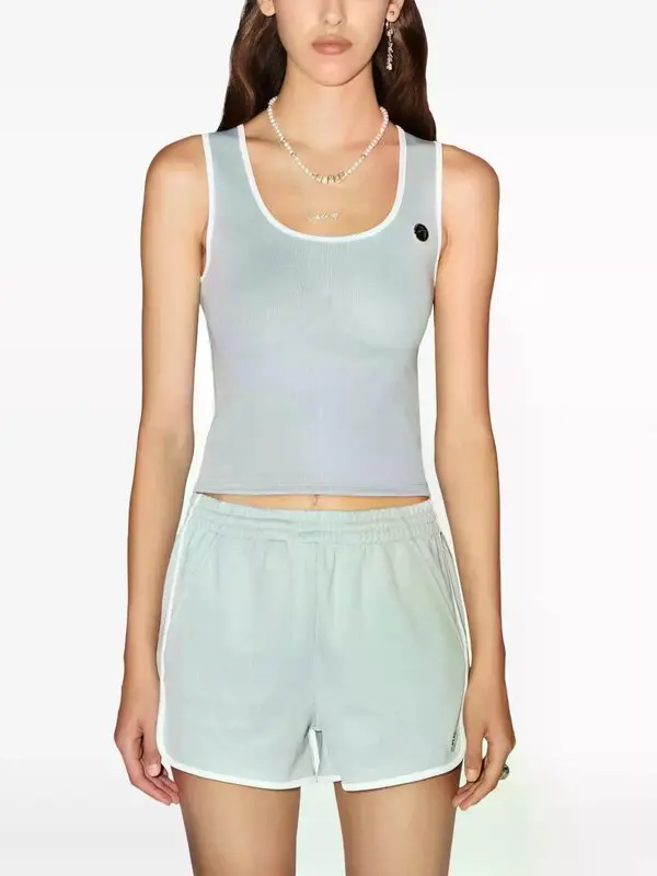 AMBUSH Round-neck Logo-plaque Sleeveless Top