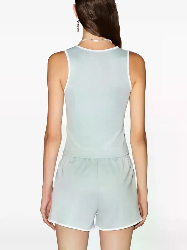AMBUSH Round-neck Logo-plaque Sleeveless Top