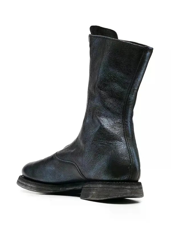 Guidi Front-zip Ankle Boots In Cosmic