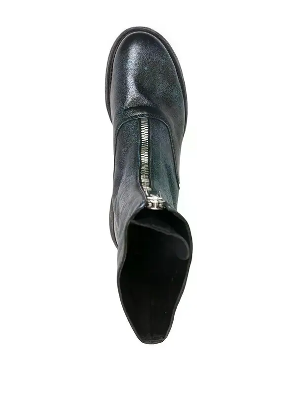 Guidi Front-zip Ankle Boots In Cosmic