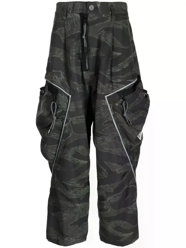 MOSTLY HEARD RARELY SEEN 3d Drop-crotch Trousers With Abstract Print