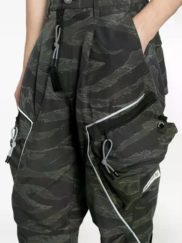 MOSTLY HEARD RARELY SEEN 3d Drop-crotch Trousers With Abstract Print