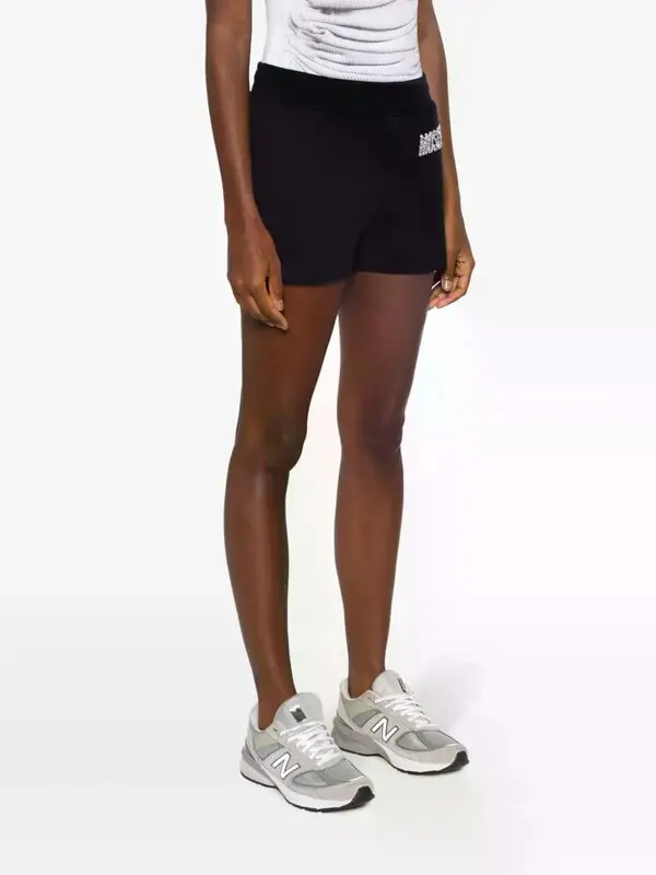Moschino Embellished Organic Cotton Shorts