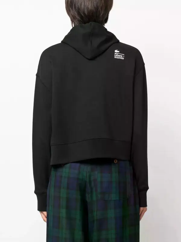 Lacoste Embroidered Logo Hoodie With Thumb Slots