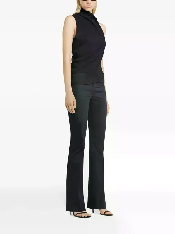 COURREGES Asymmetrical Draped Sleeveless Top