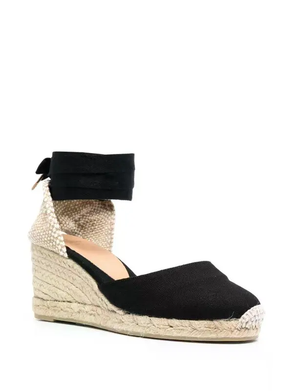CastaÑer Carina Espadrille Wedges - Black