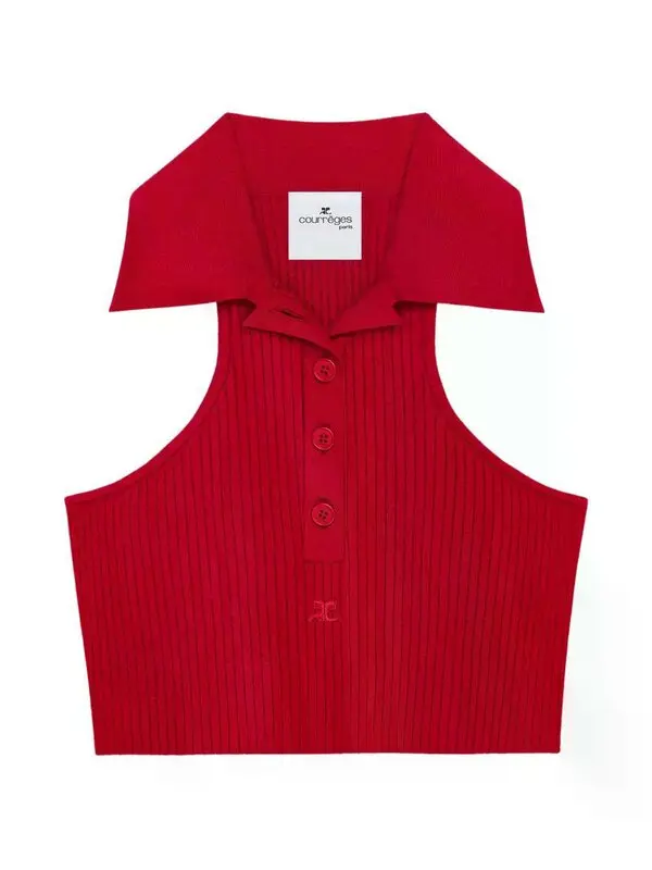 COURREGES Scuba-knit Tank Top