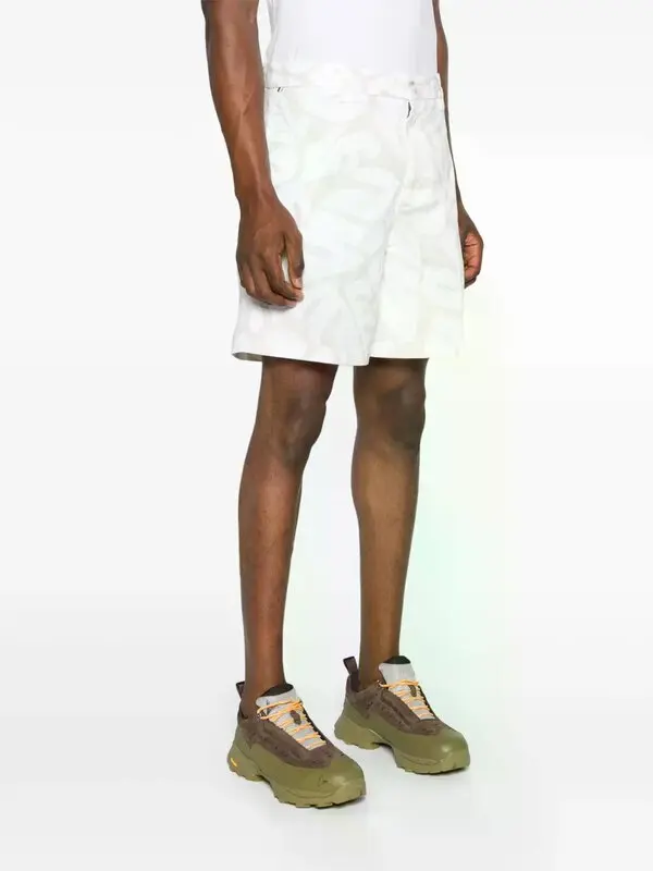 BOSS Karlos Floral-print Chino Shorts - Neutrals