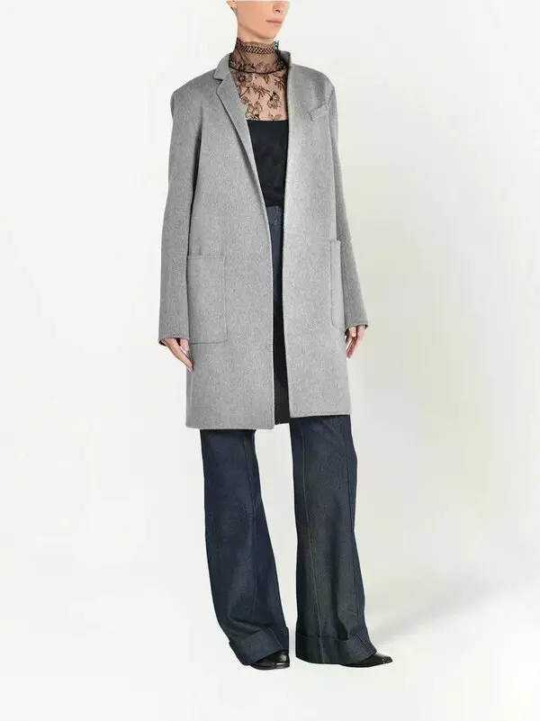 Adam Lippes Gina Cashmere Coat - Grey