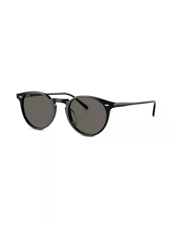 Oliver Spencer Round-frame Tinted-lenses Sunglasses - Black