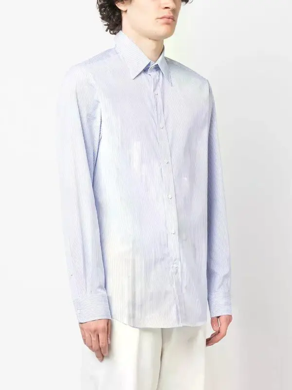 Ralph Lauren Purple Label Striped Cotton Shirt