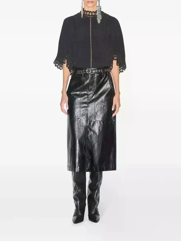 MARANT ETOILE Angele Midi Skirt - Black