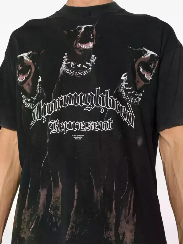 REPRESENT Thoroughbred Cotton T-shirt - Black