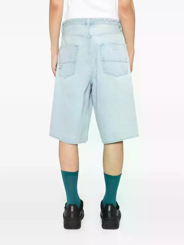 AAPE BY *A BATHING APE Light Wash Denim Shorts
