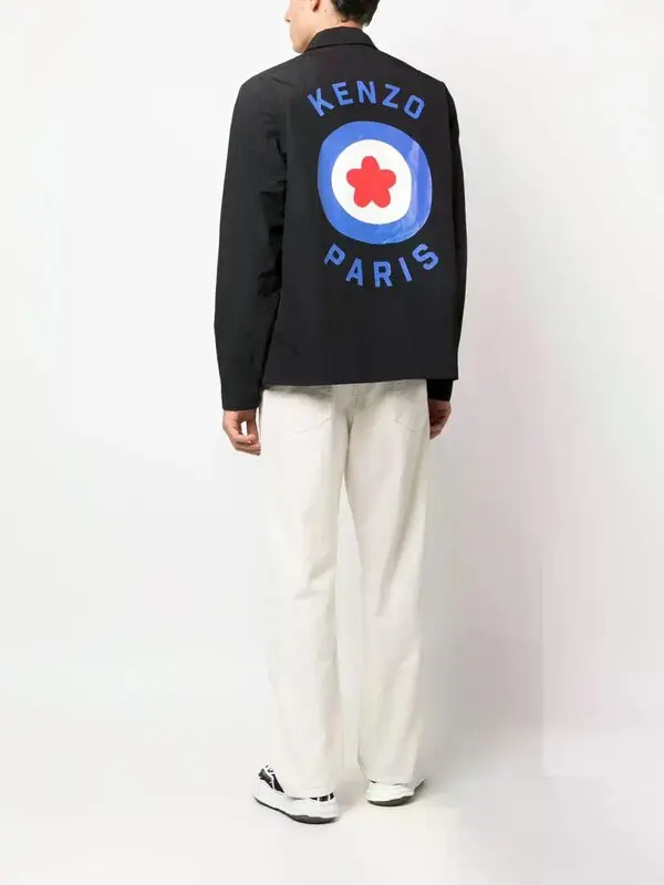 Kenzo Logo-stamp Shirt Jacket