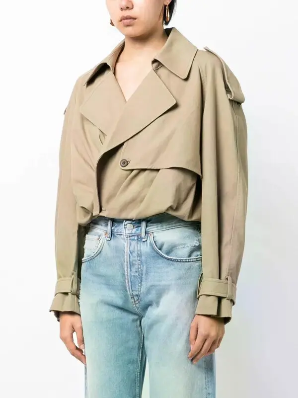 JNBY Cropped Tailored Jacket With Notched Lapels