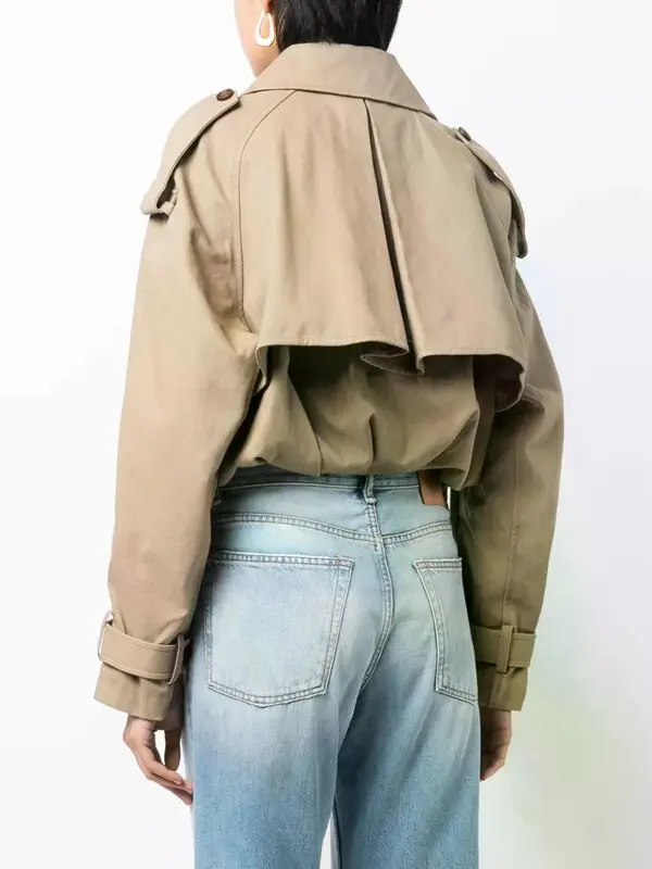 JNBY Cropped Tailored Jacket With Notched Lapels