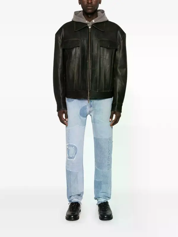 GALLERY DEPT. Jake" Patchwork Straight Leg Jeans