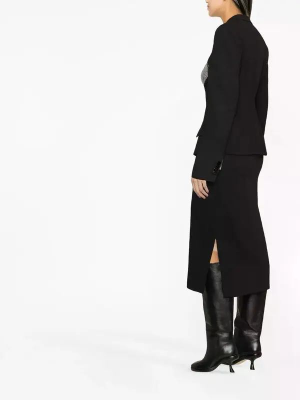Attico Gwenda Single-breasted Blazer With Cut-out Detailing