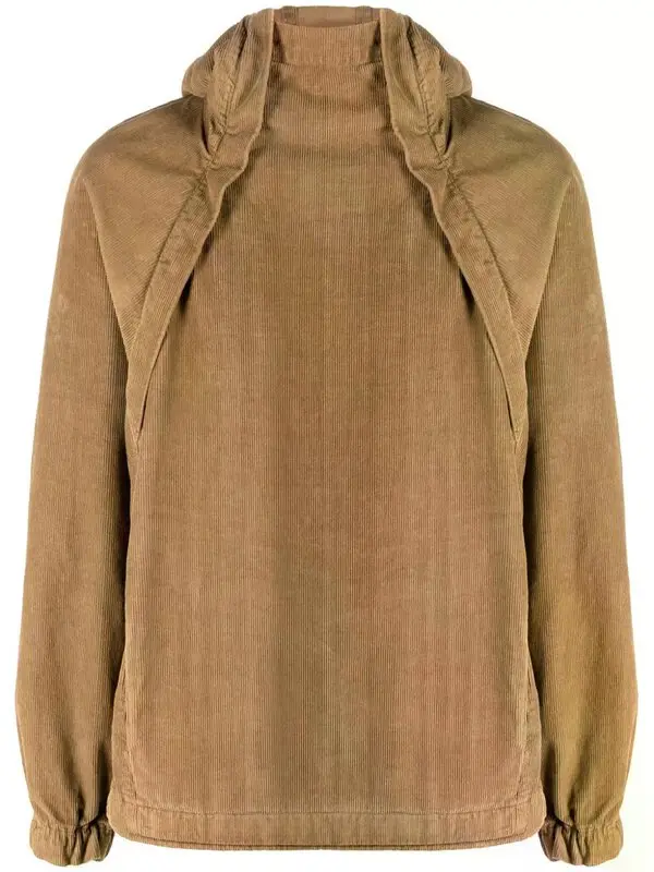 RANRA Side-zip Corduroy Hoodie