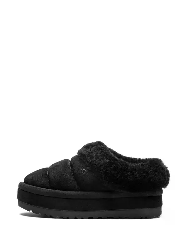 UGG Suede Sheepskin Slippers - Black